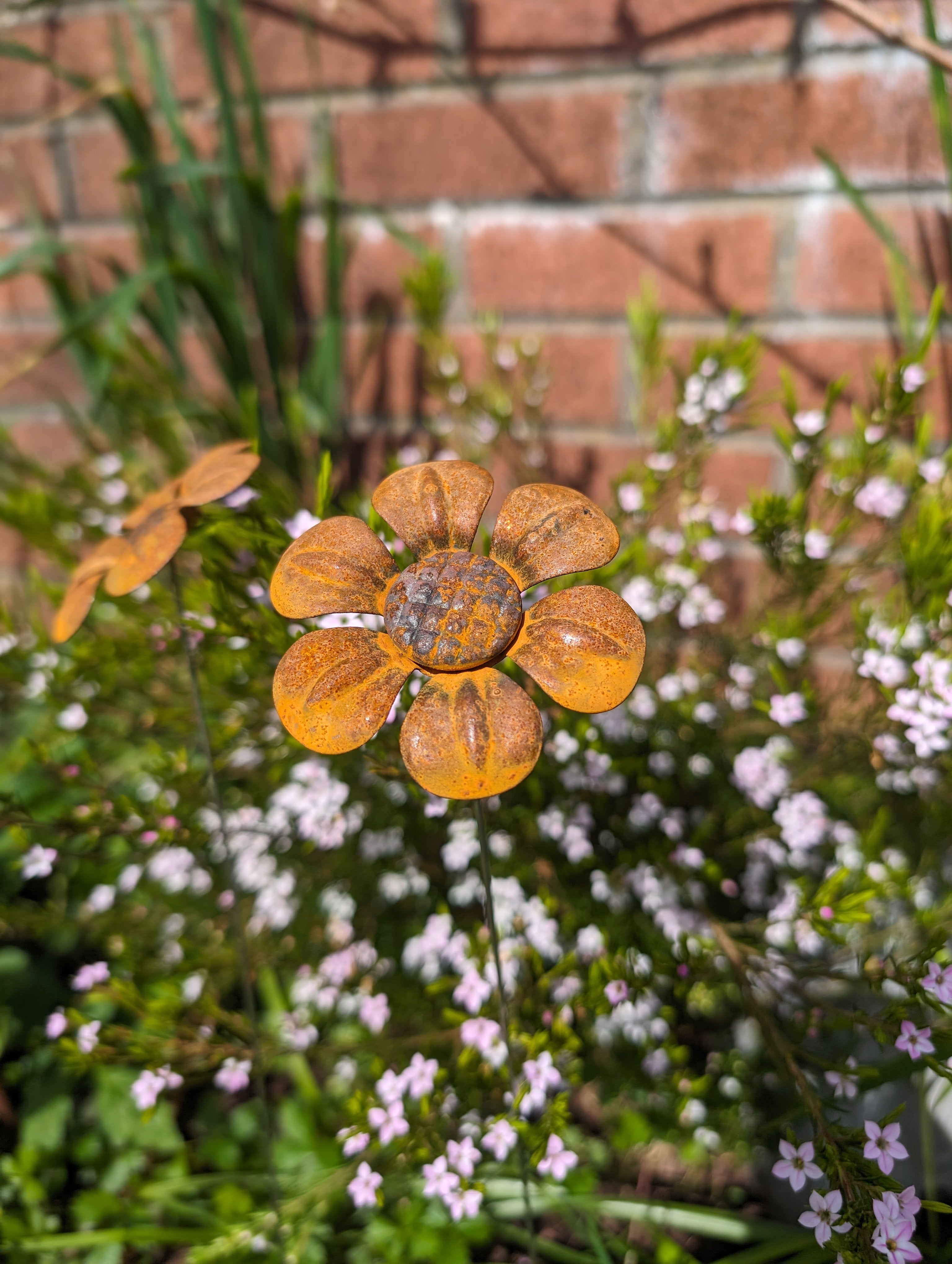 Rusty Metal Garden Flower - Daisy | Savage Works – savageworksuk